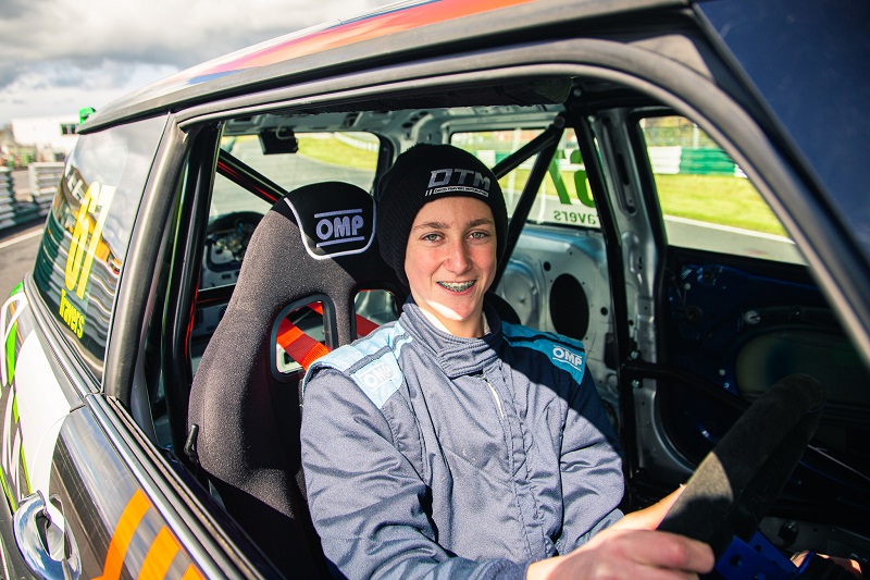 14 year old David Travers from Kilkenny ay the wheel of his Junior MINI ...
