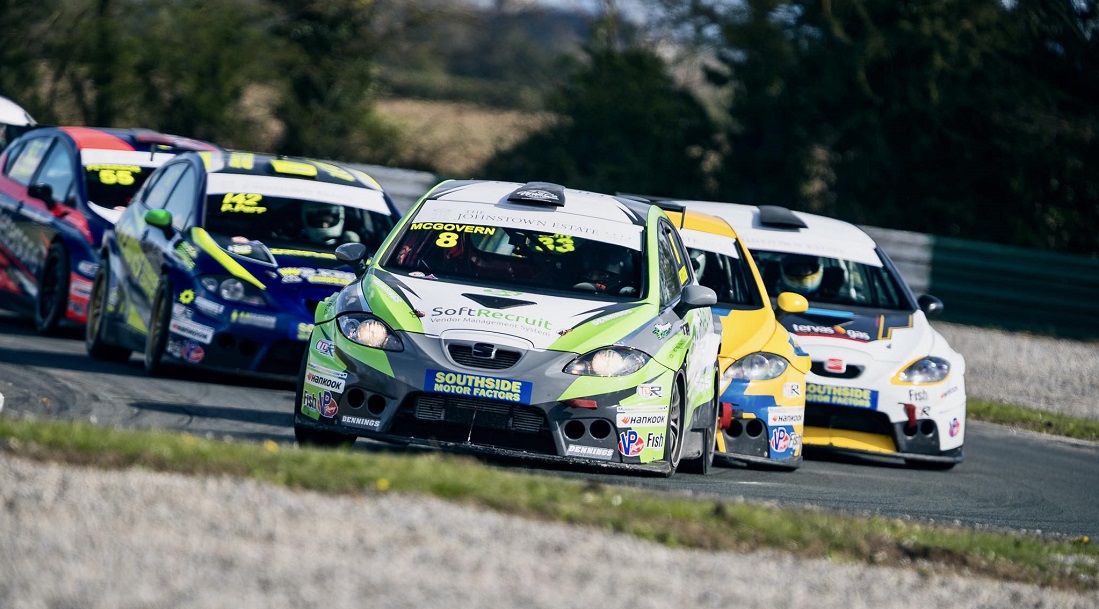 McGovern leads the pack. Image from ICCR Paddy McGrath – Motorsport.ie